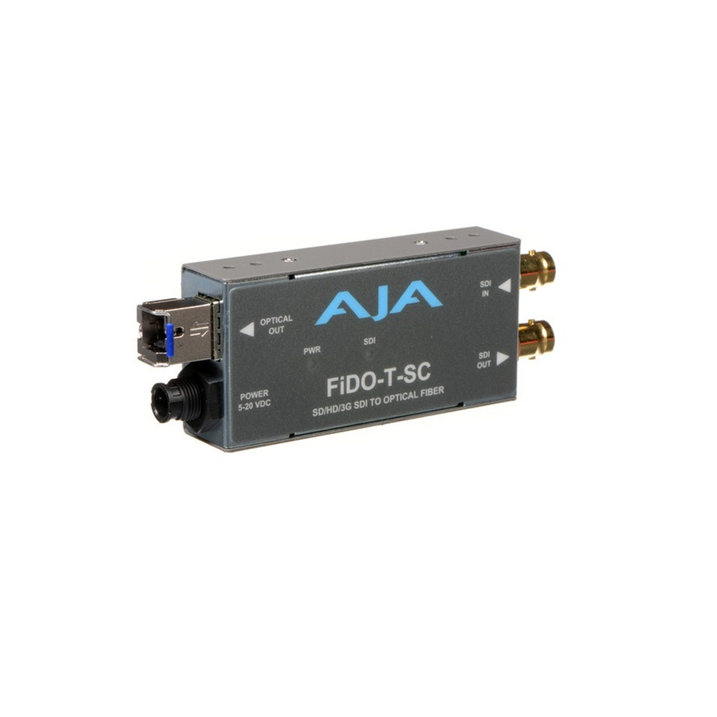 AJA FiDO-T-SC 1-Channel 3G-SDI to Single Mode SC Fiber with Loop Out T ...
