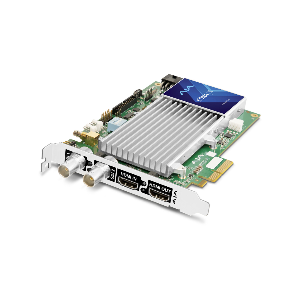 AJA KONA X, Fanless 12G-SDI and HDMI 2.0 Ultra-Low Latency PCIe Card ...